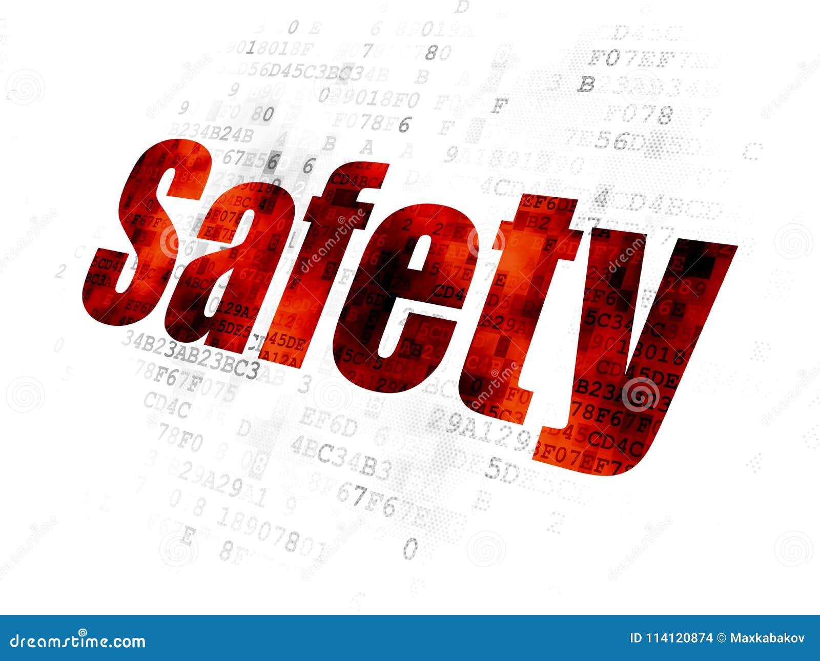 Safety Concept: Safety on Digital Background Stock Illustration ...