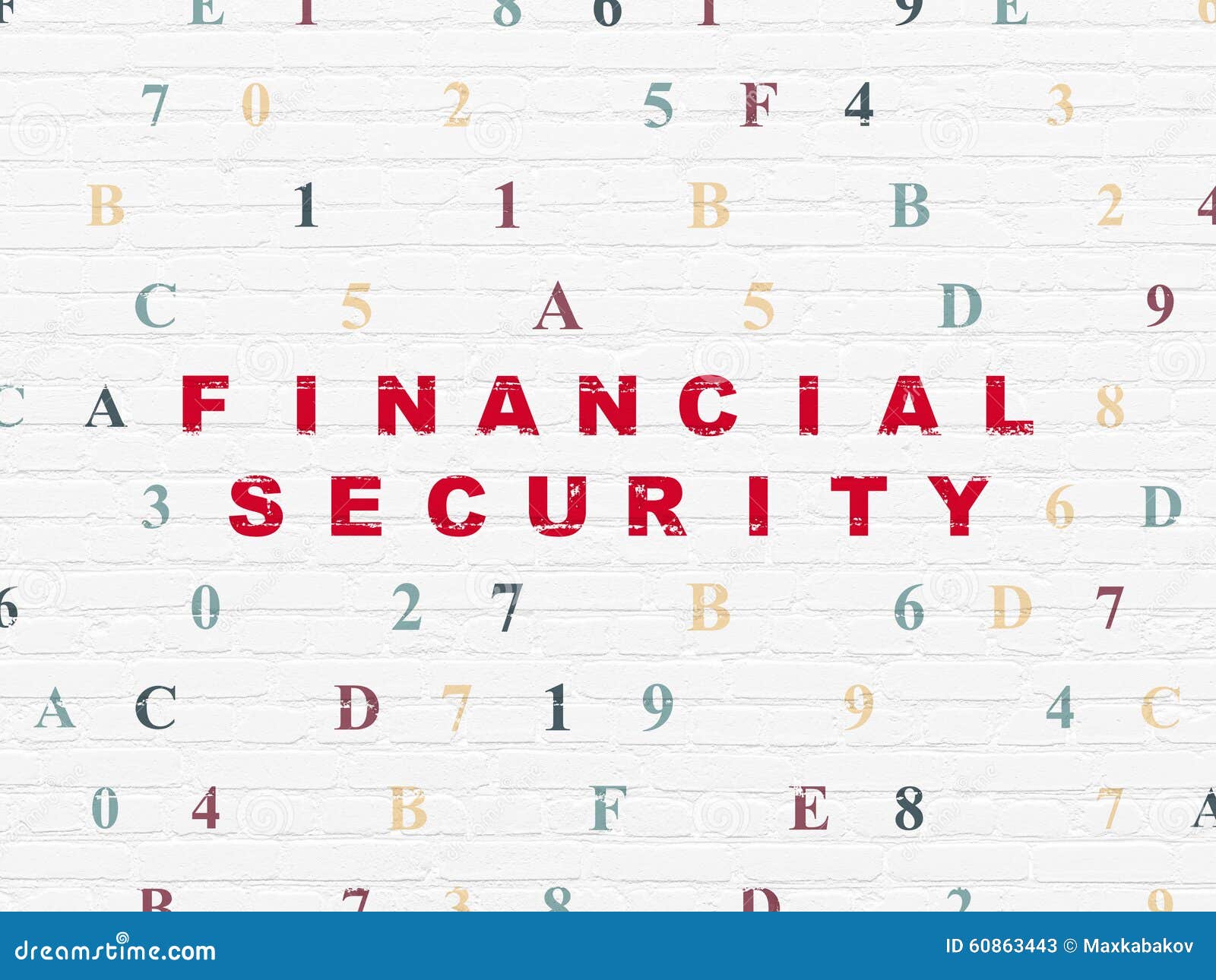 Safety Concept: Financial Security on Wall Stock Illustration ...