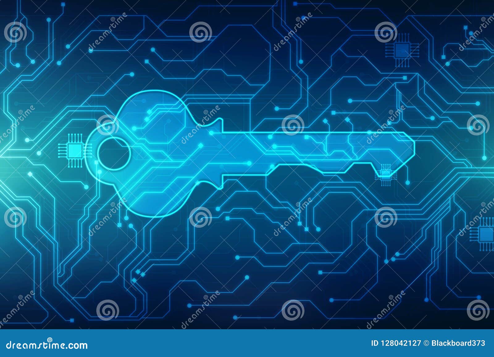 Key in Digital Background, Security Concept Background Stock Image ...