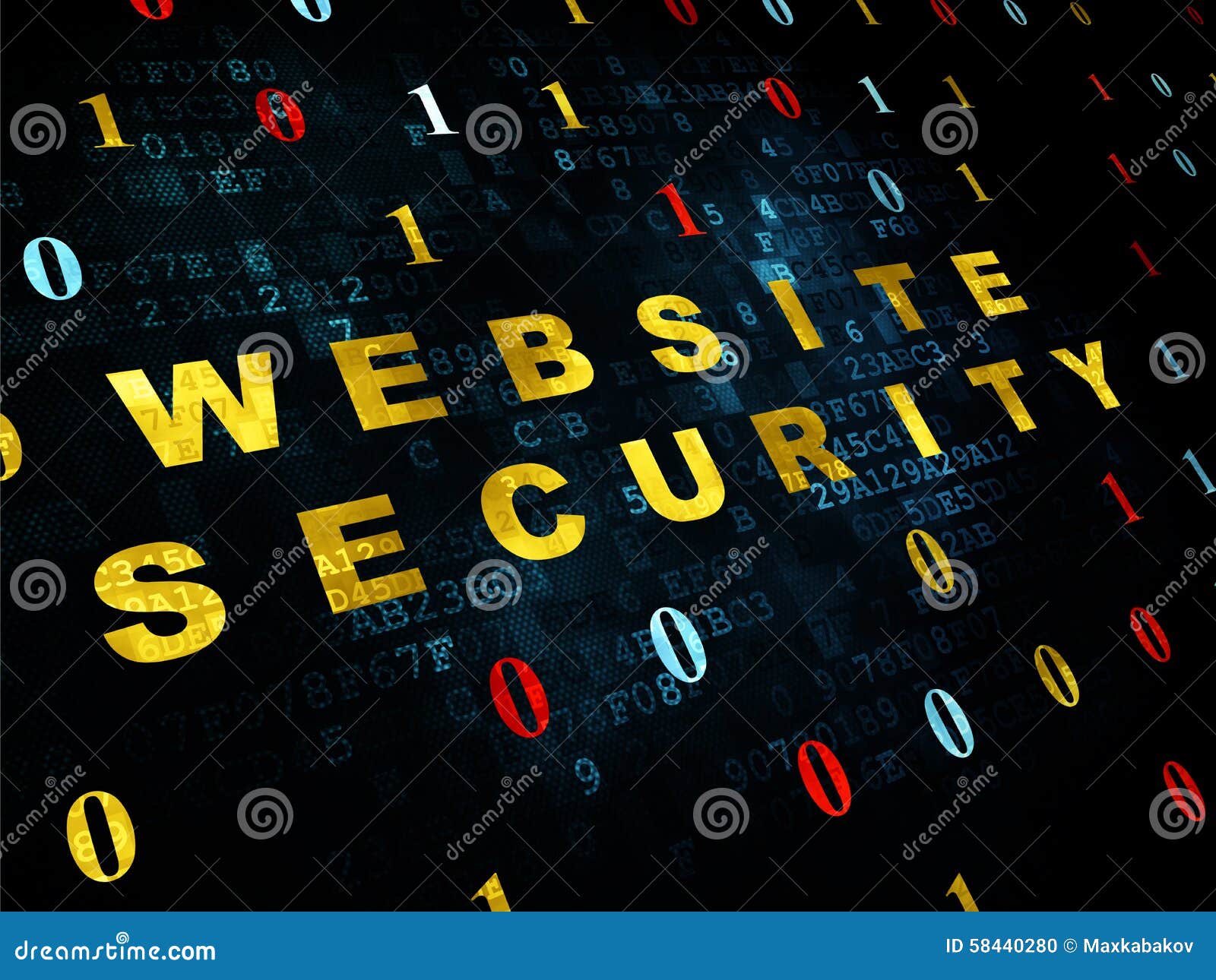 Safety Concept: Website Security on Digital Stock Photo - Image of care ...