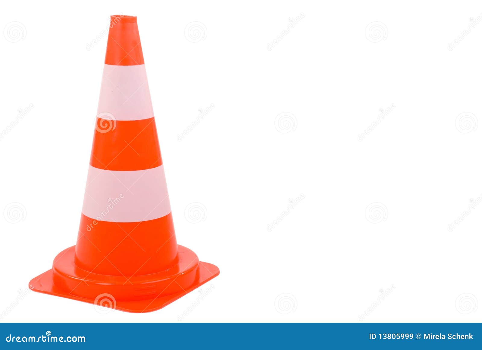 Safety Cone. stock image. Image of safety, white, indoors - 13805999