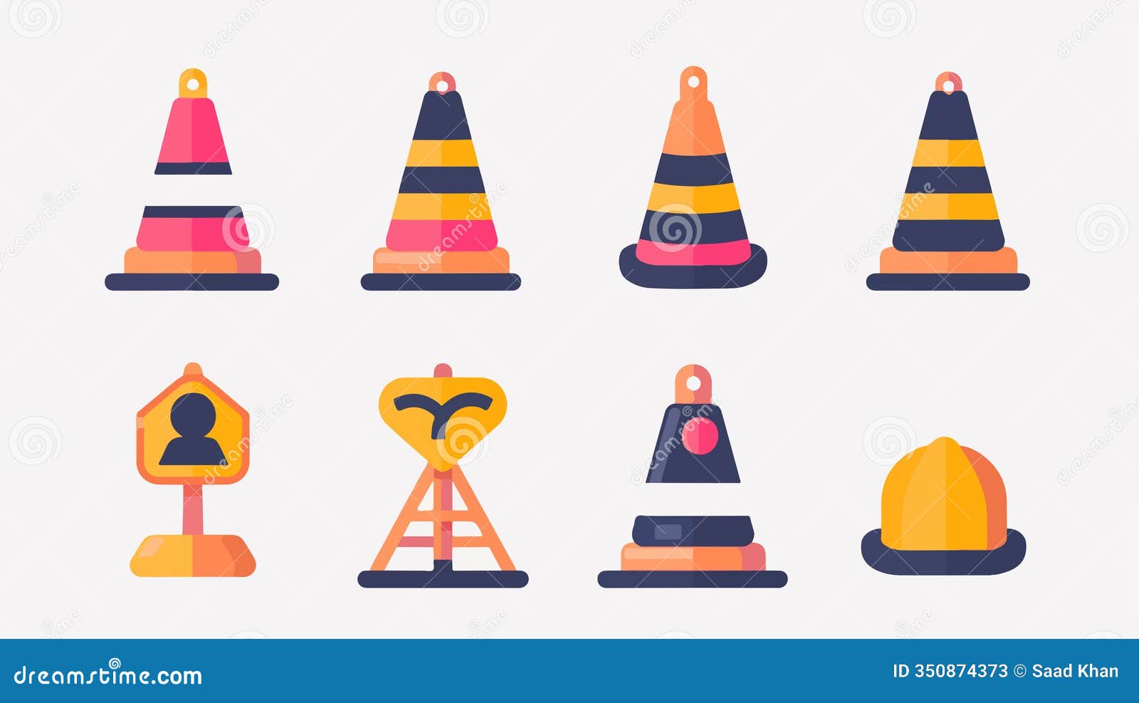 Safety Cone Icon for Construction Projects - Professional Image Usage ...