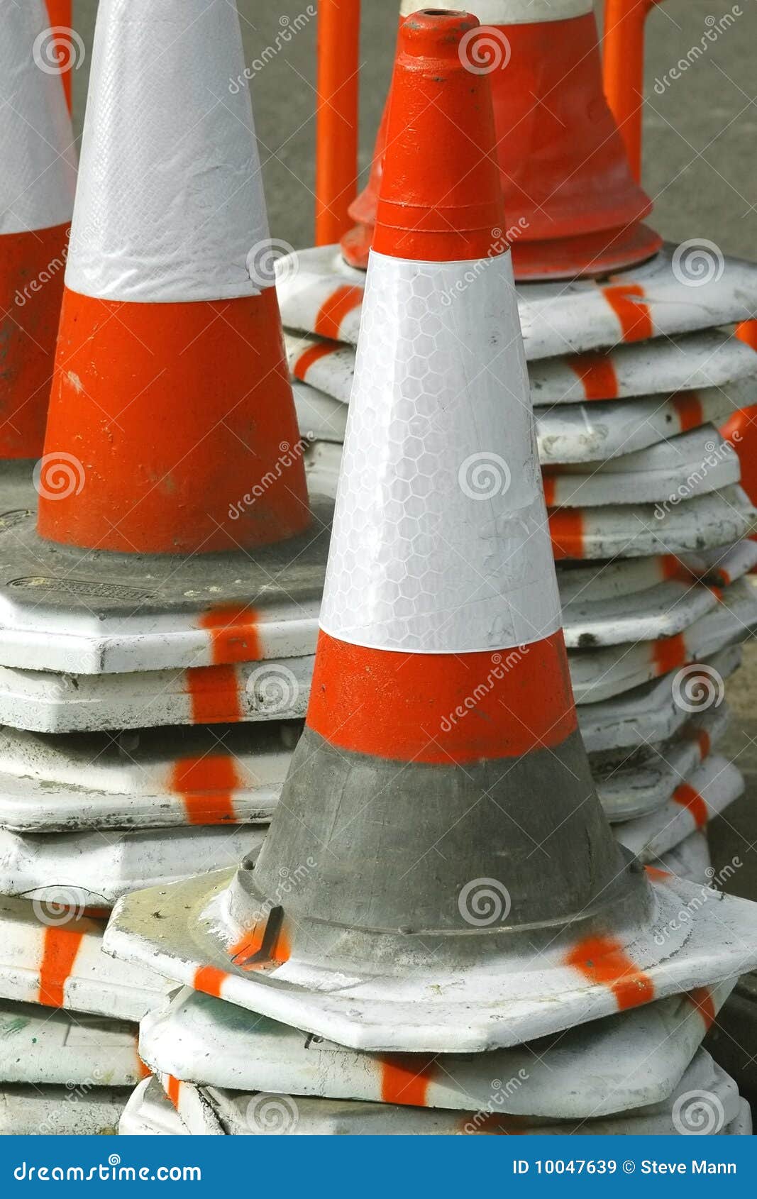 Safety cones stock image. Image of roadworks, traffic - 10047639