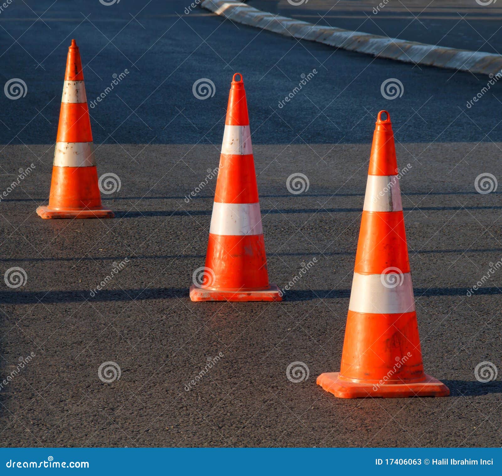 Safety Cones stock image. Image of flatten, caution, barricade - 17406063