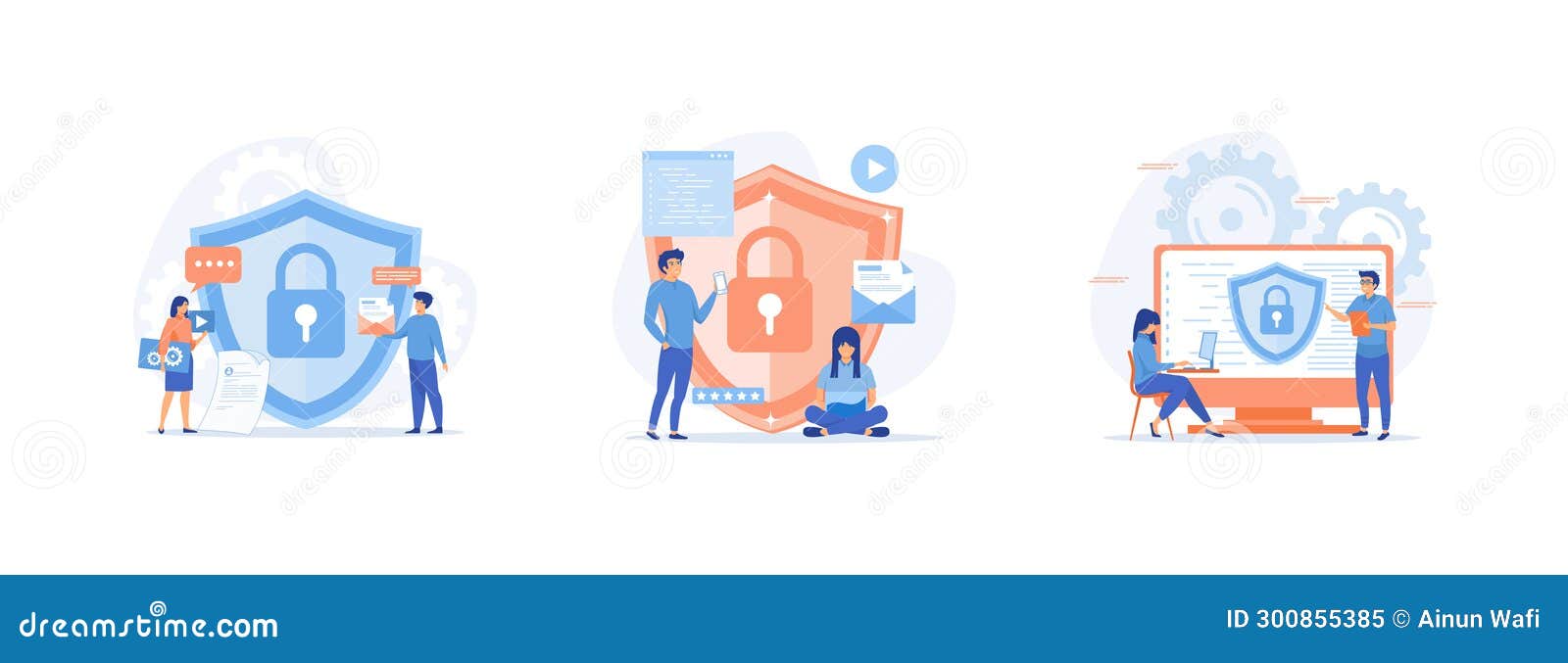 Safety and Confidential Data Protection, Internet Security Social Media ...