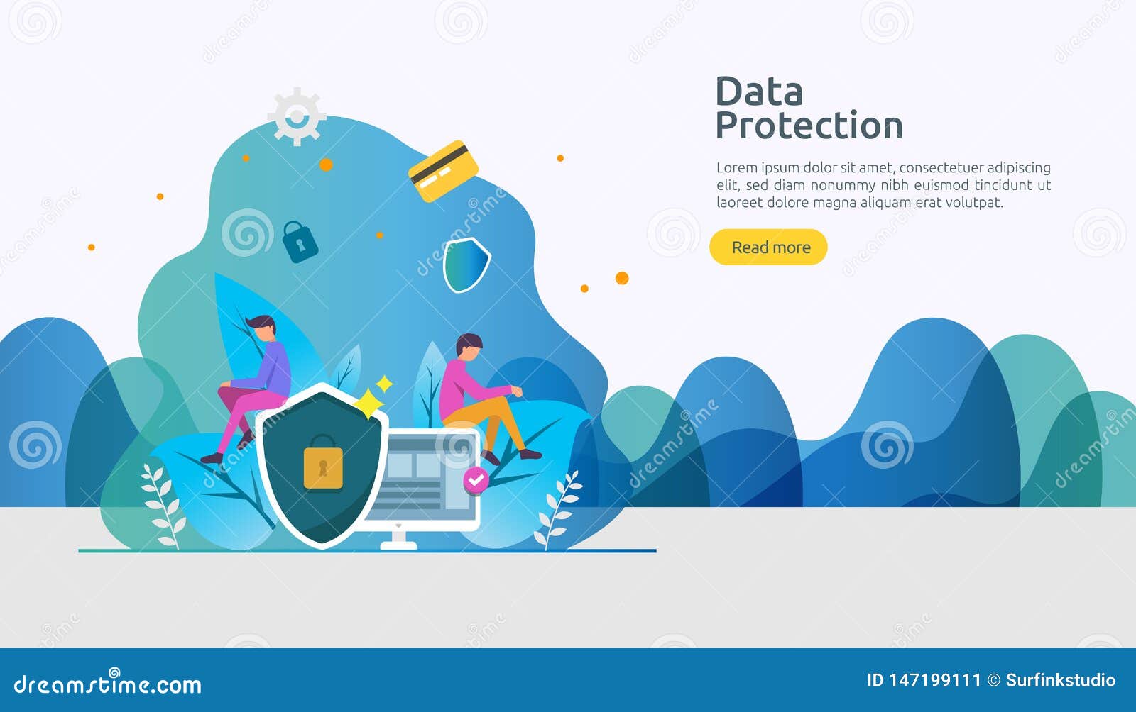 Safety and Confidential Data Protection. VPN Internet Network Security ...