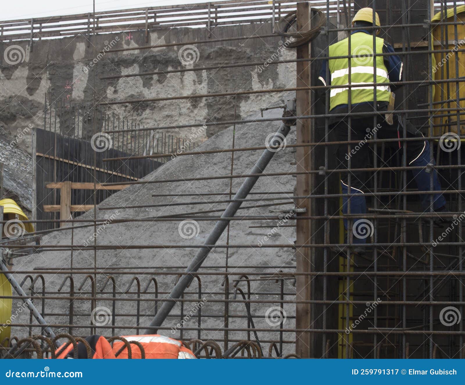 Safety of Construction Workers on the Construction Site Stock Image ...