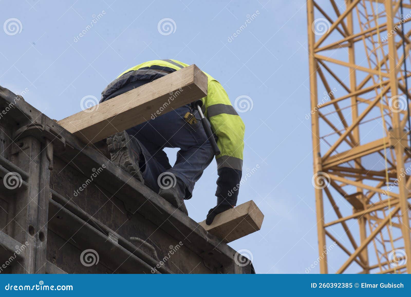Safety of Construction Workers on the Construction Site Stock Image ...