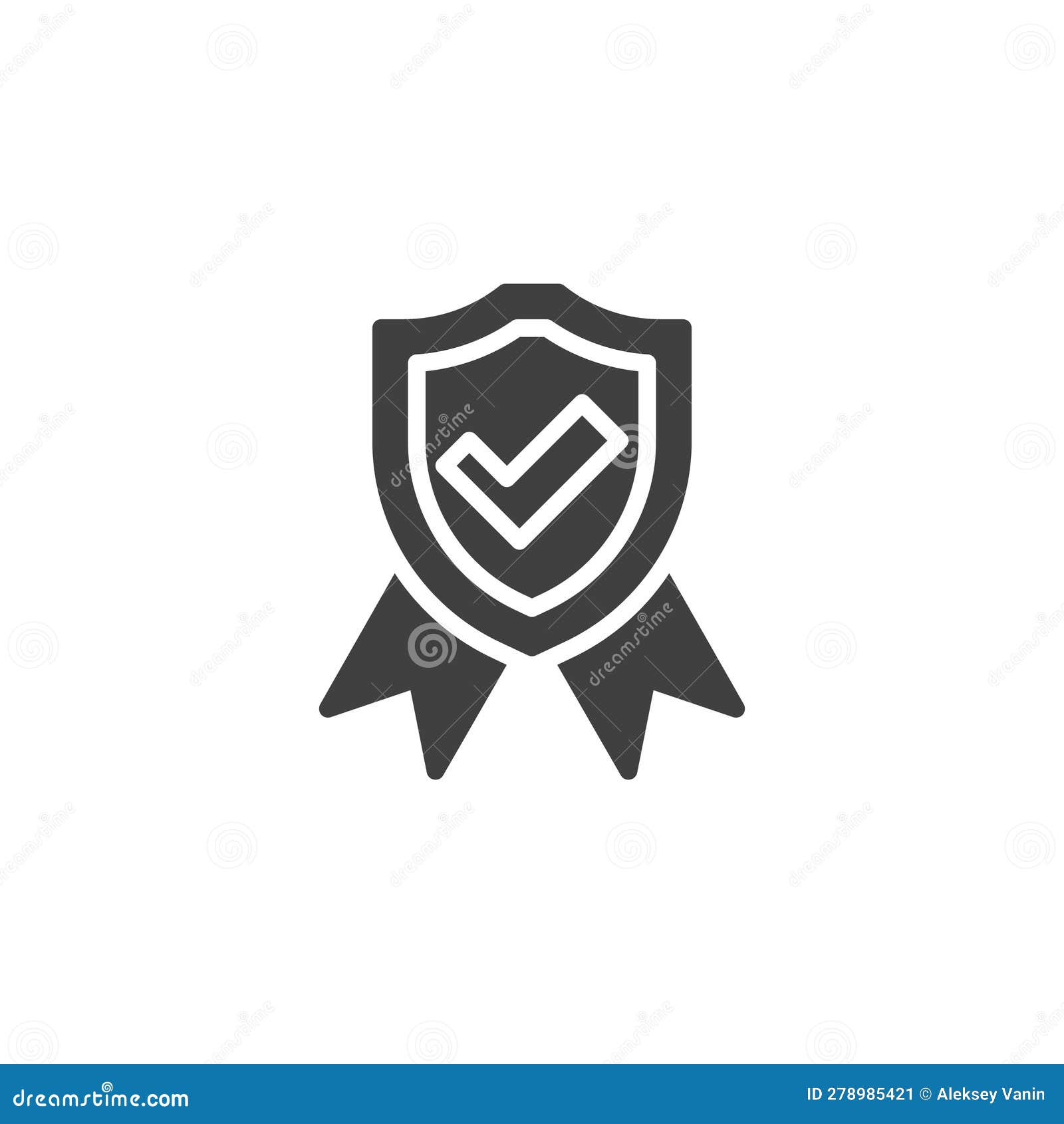 Safety control vector icon stock vector. Illustration of badge - 278985421