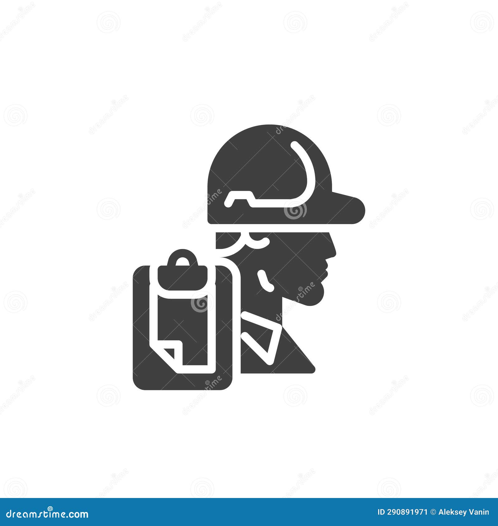 Safety Coordinator Vector Icon Stock Vector - Illustration of work ...