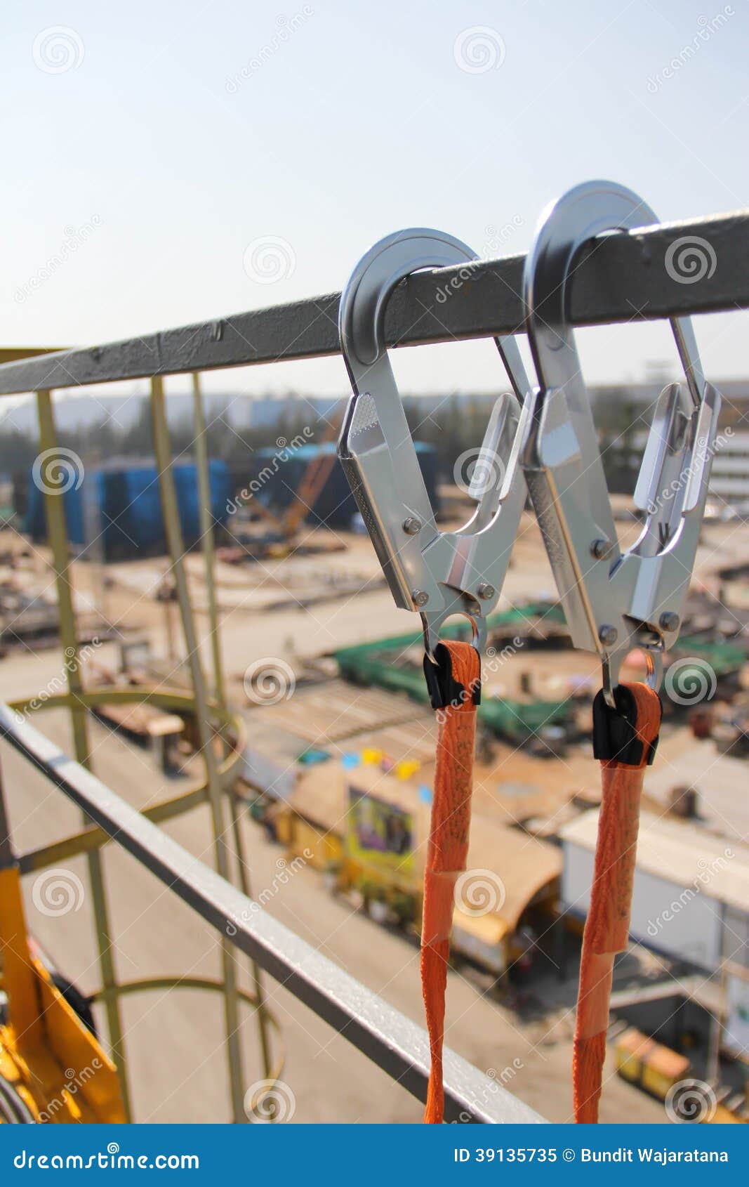 Safety on the crane stock image. Image of engineering - 39135735