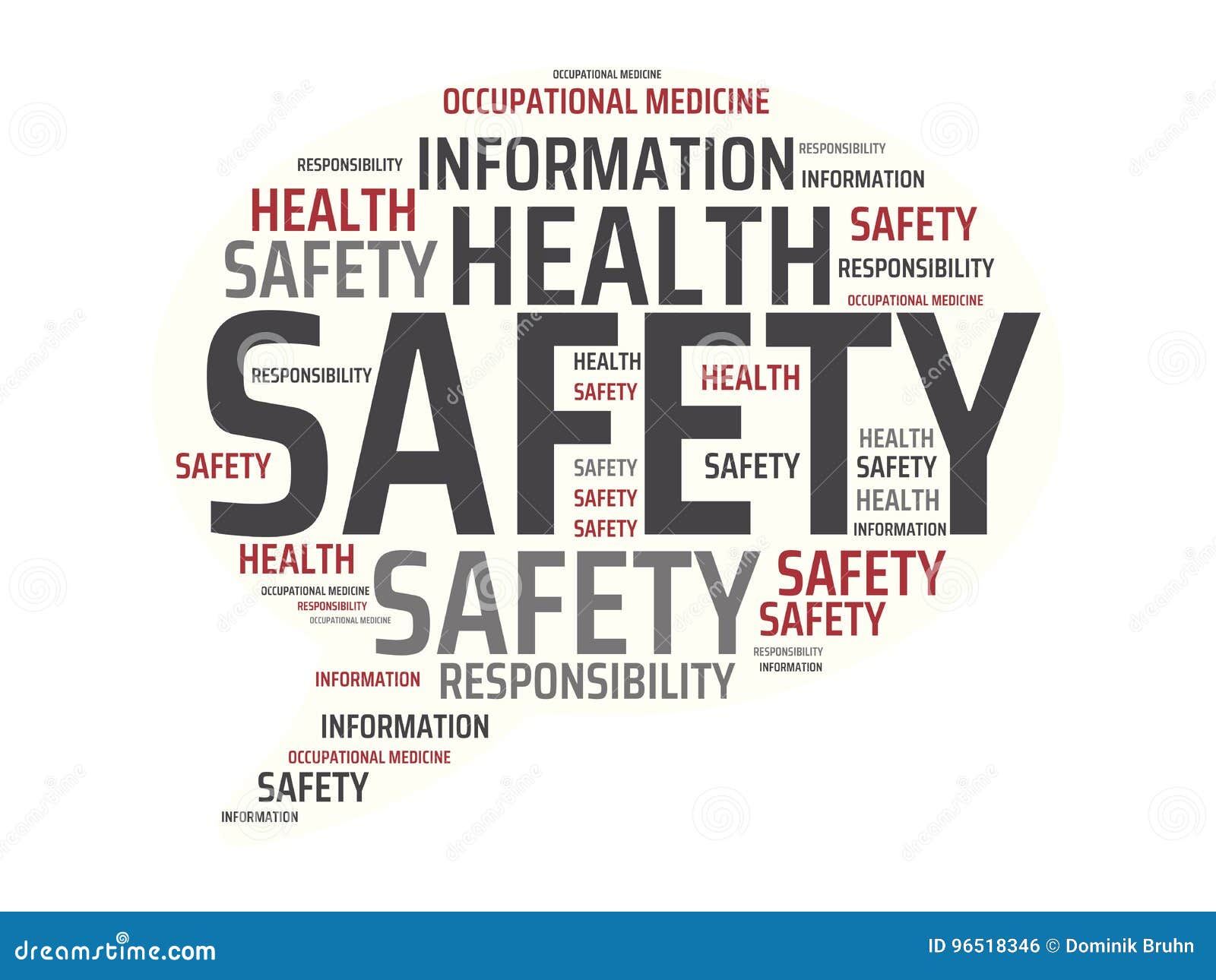 SAFETY - DANGER - Image with Words Associated with the Topic WORK ...