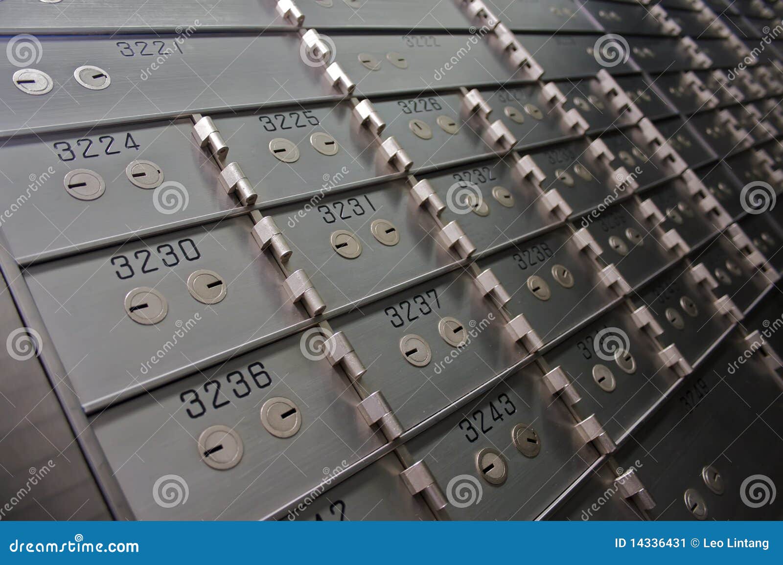 Safety Deposit Boxes stock image. Image of deposit, equipment - 14336431