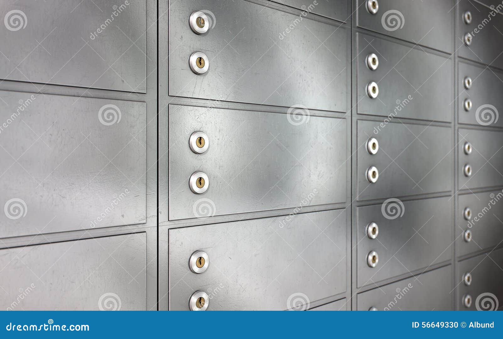 Safety Deposit Boxes stock photo. Image of bank, color - 56649330