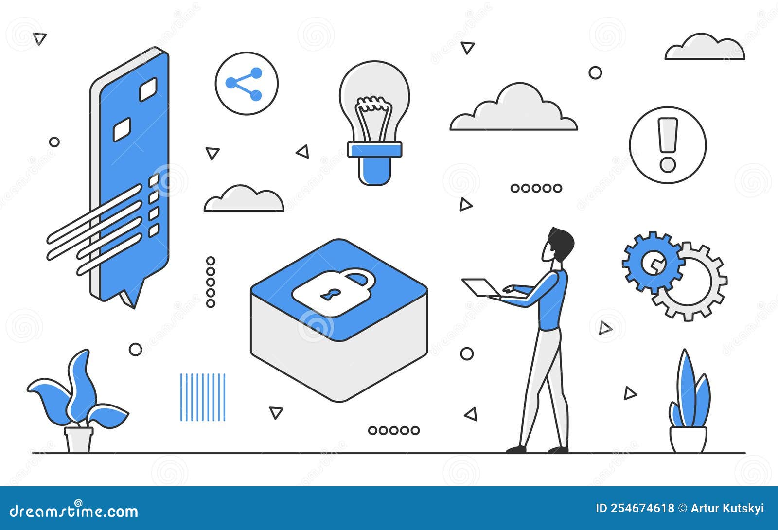 Safety of Development Process Stock Vector - Illustration of ...