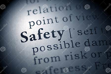 Safety stock image. Image of safety, word, closeup, blue - 37404959