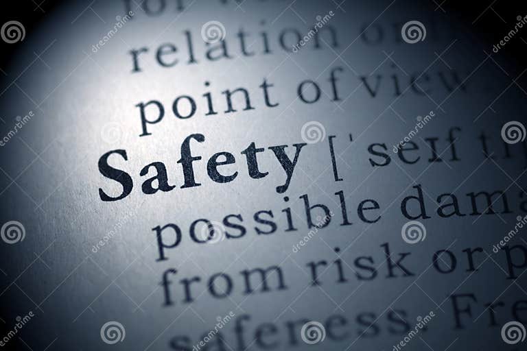 Safety stock image. Image of safety, word, closeup, blue - 37404959