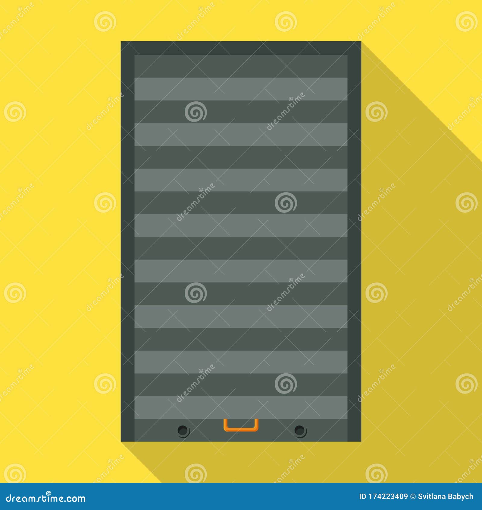Safety Door Vector Icon.Flat Vector Icon Isolated on White Background ...