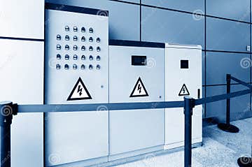 Safety for Electrical Panel Warning Energized Stock Photo - Image of ...