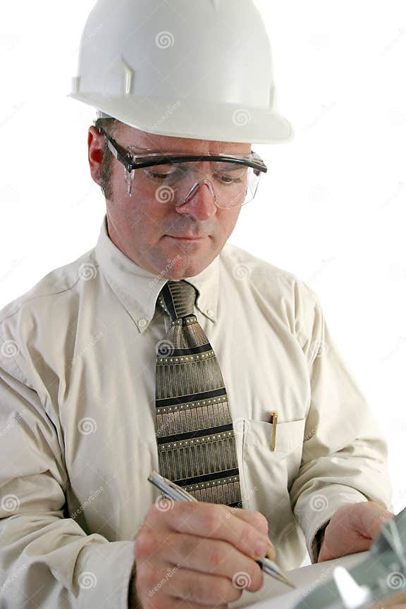 Safety Engineer Closeup stock photo. Image of blue, jobs - 196638