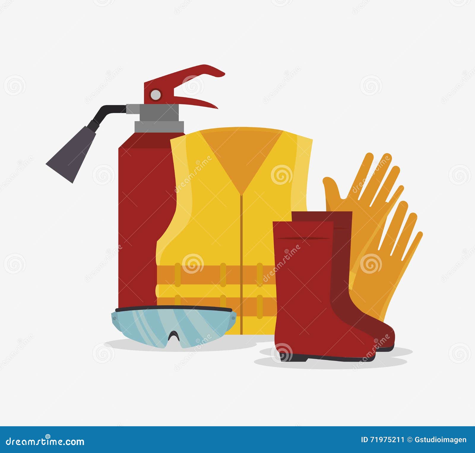 Safety equipment design stock illustration. Illustration of tool - 71975211