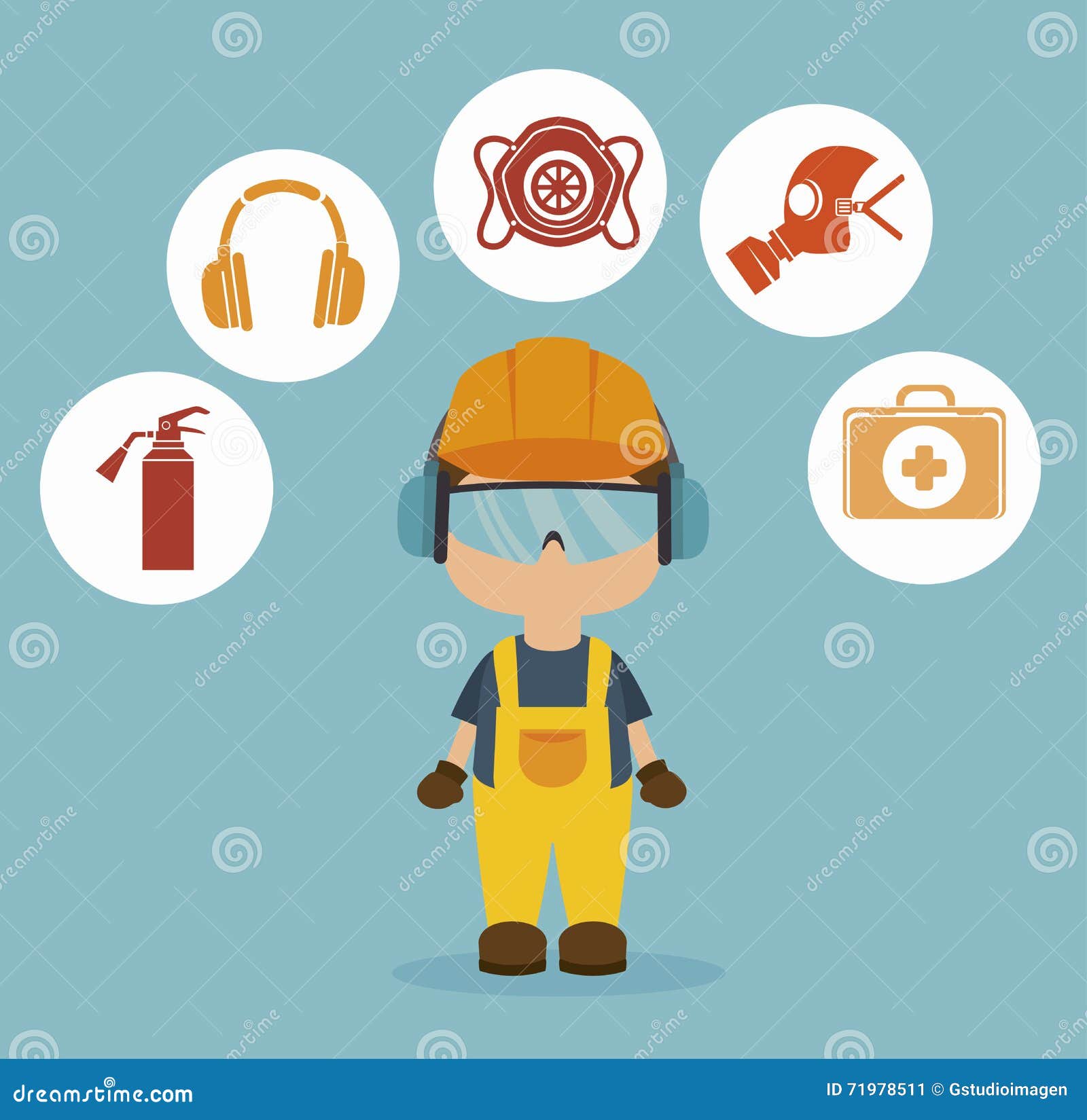 Safety equipment design stock illustration. Illustration of mask - 71978511