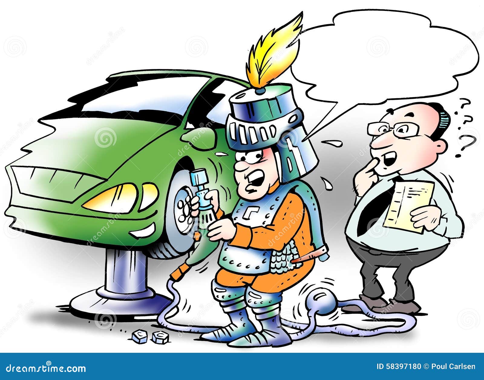 Safety Equipment in Garages Stock Illustration - Illustration of ...