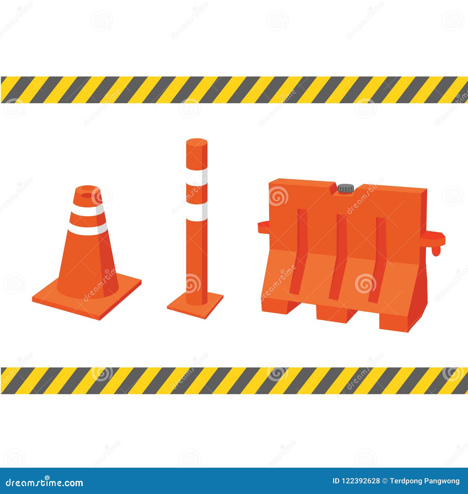 Safety Equipment Vector Collection Design Stock Illustration ...