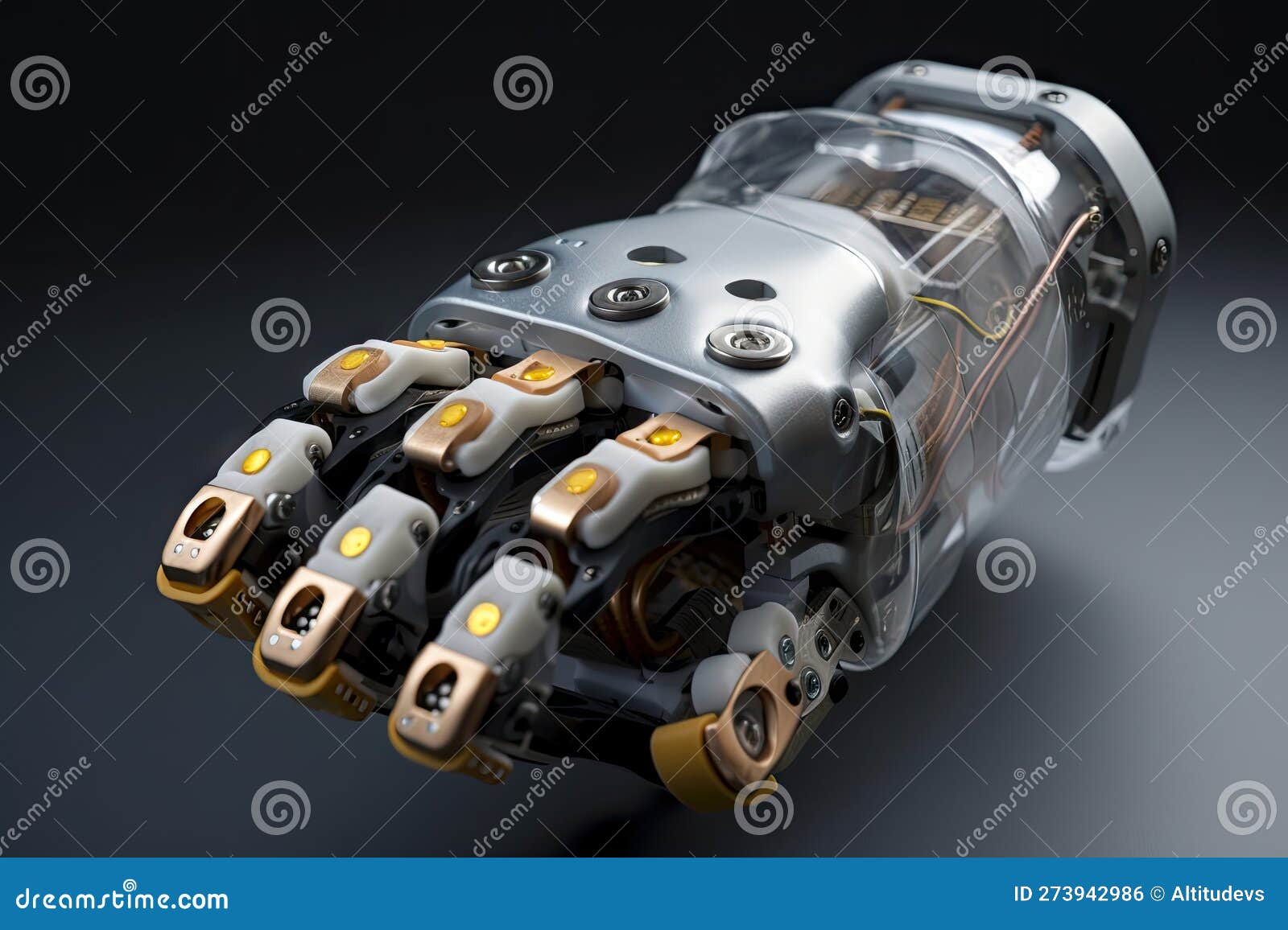 Safety Features of a Robotic Hand, with Embedded Sensors and Light ...