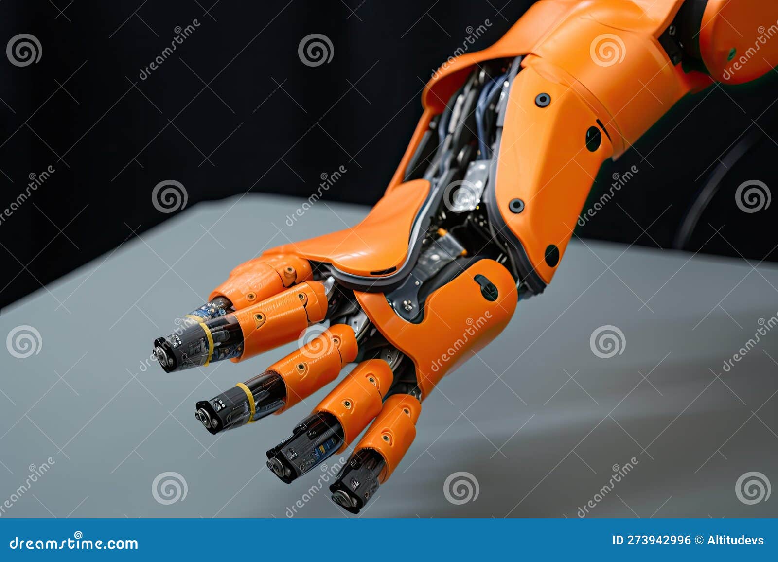 Safety Features of a Robotic Hand, with Embedded Sensors and Light ...