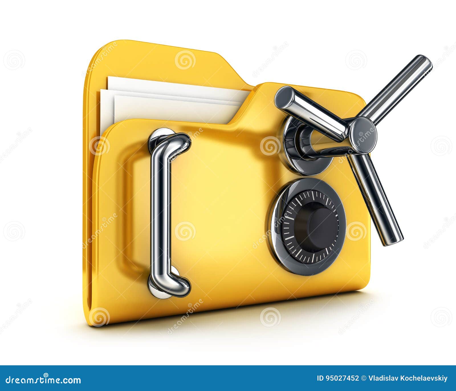 Safety file symbol stock illustration. Illustration of secure - 95027452
