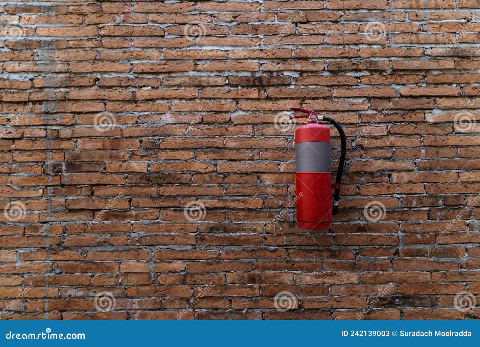 Safety Fire Extinguisher on the Wall Stock Image - Image of fire ...