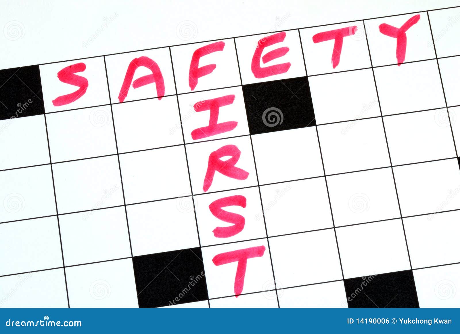Safety First stock photo. Image of letter, protection - 14190006