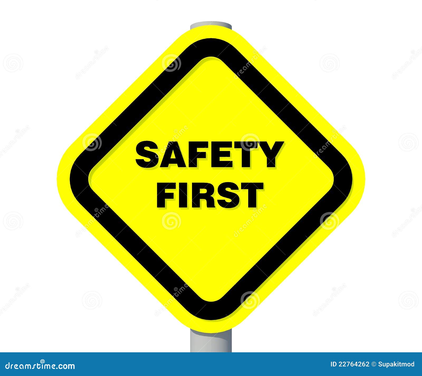 Safety first stock illustration. Illustration of shape - 22764262