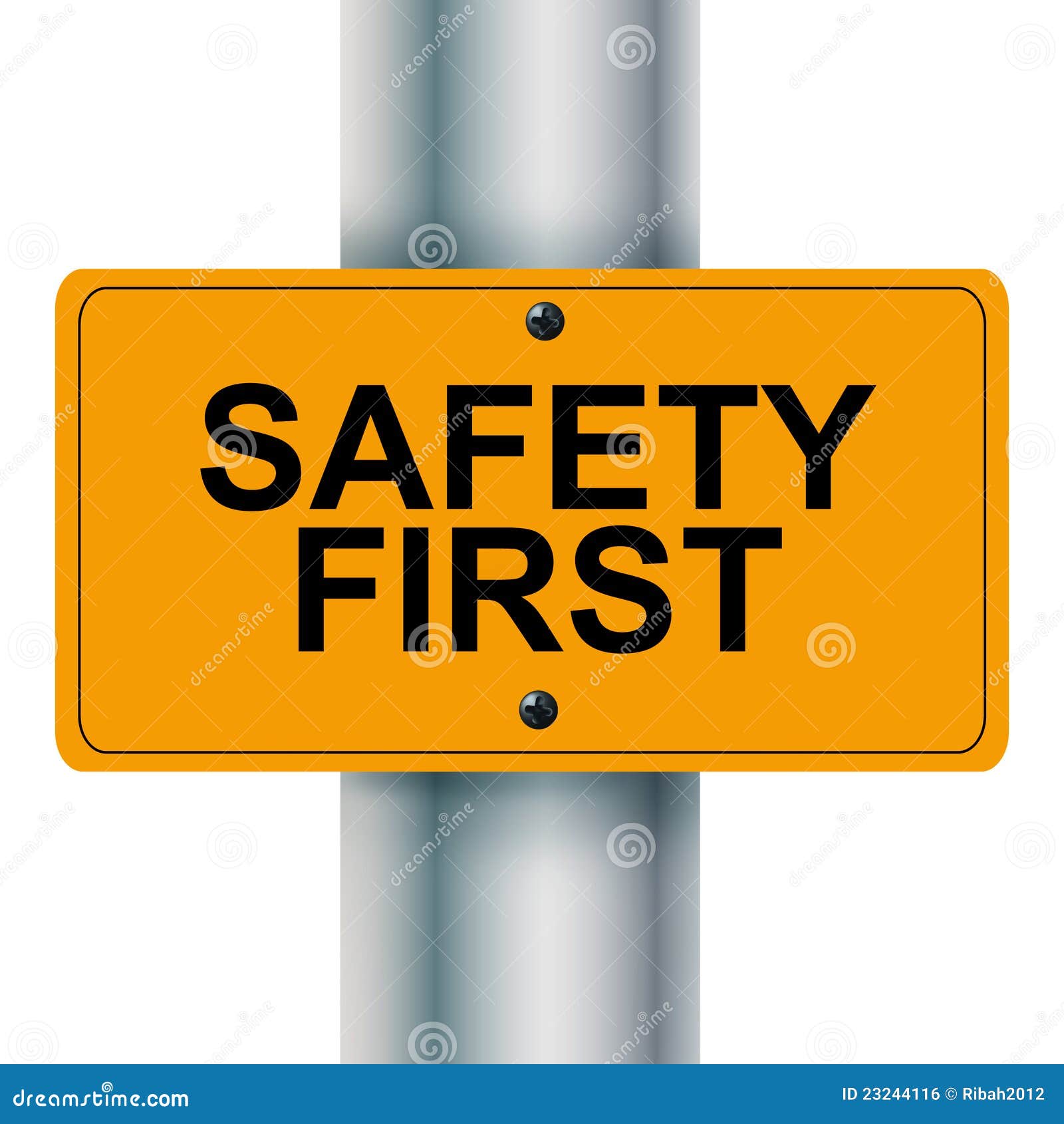 Safety first stock illustration. Illustration of careful - 23244116