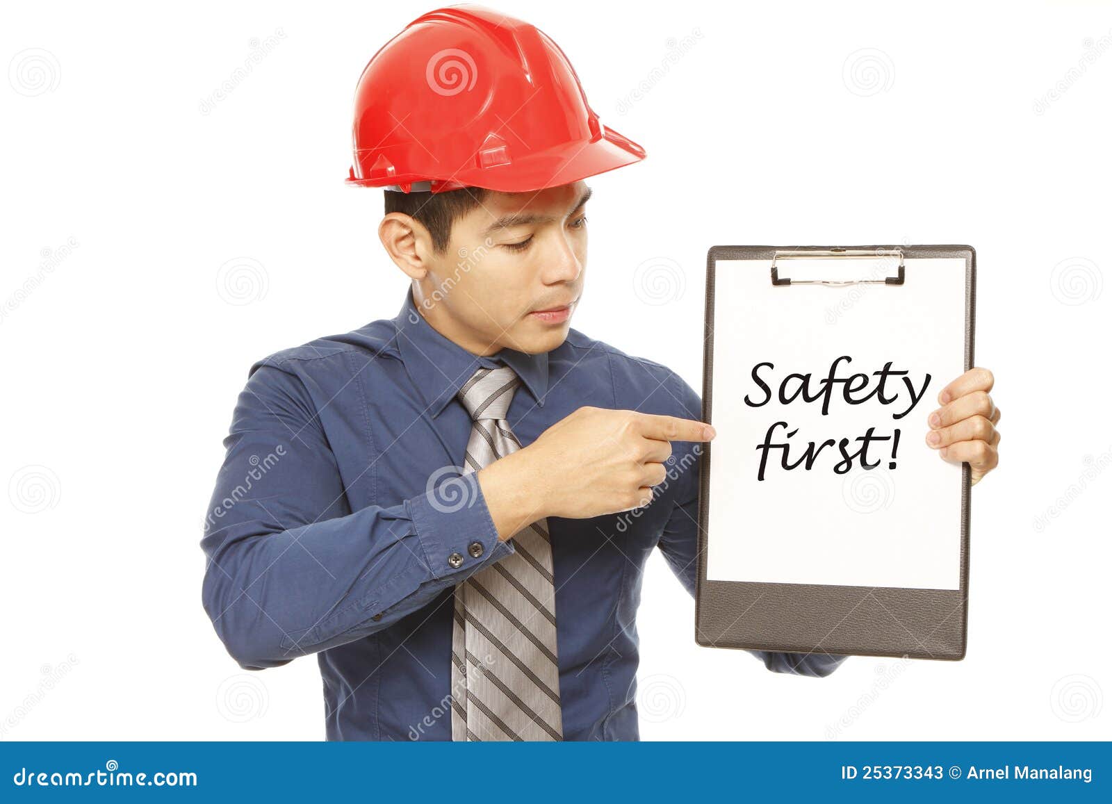 Safety First! stock image. Image of pointing, workplace - 25373343