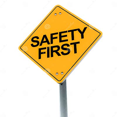 Safety first stock illustration. Illustration of concept - 26649630