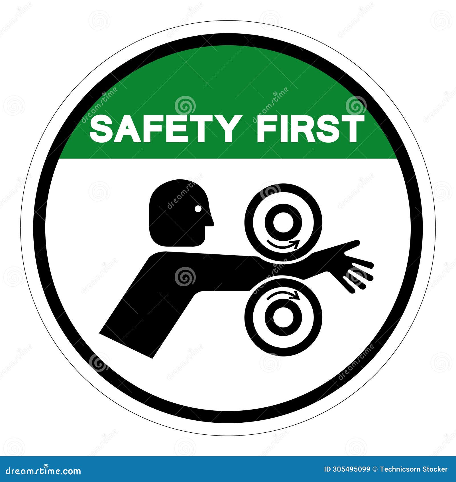 Safety First Sign Vector