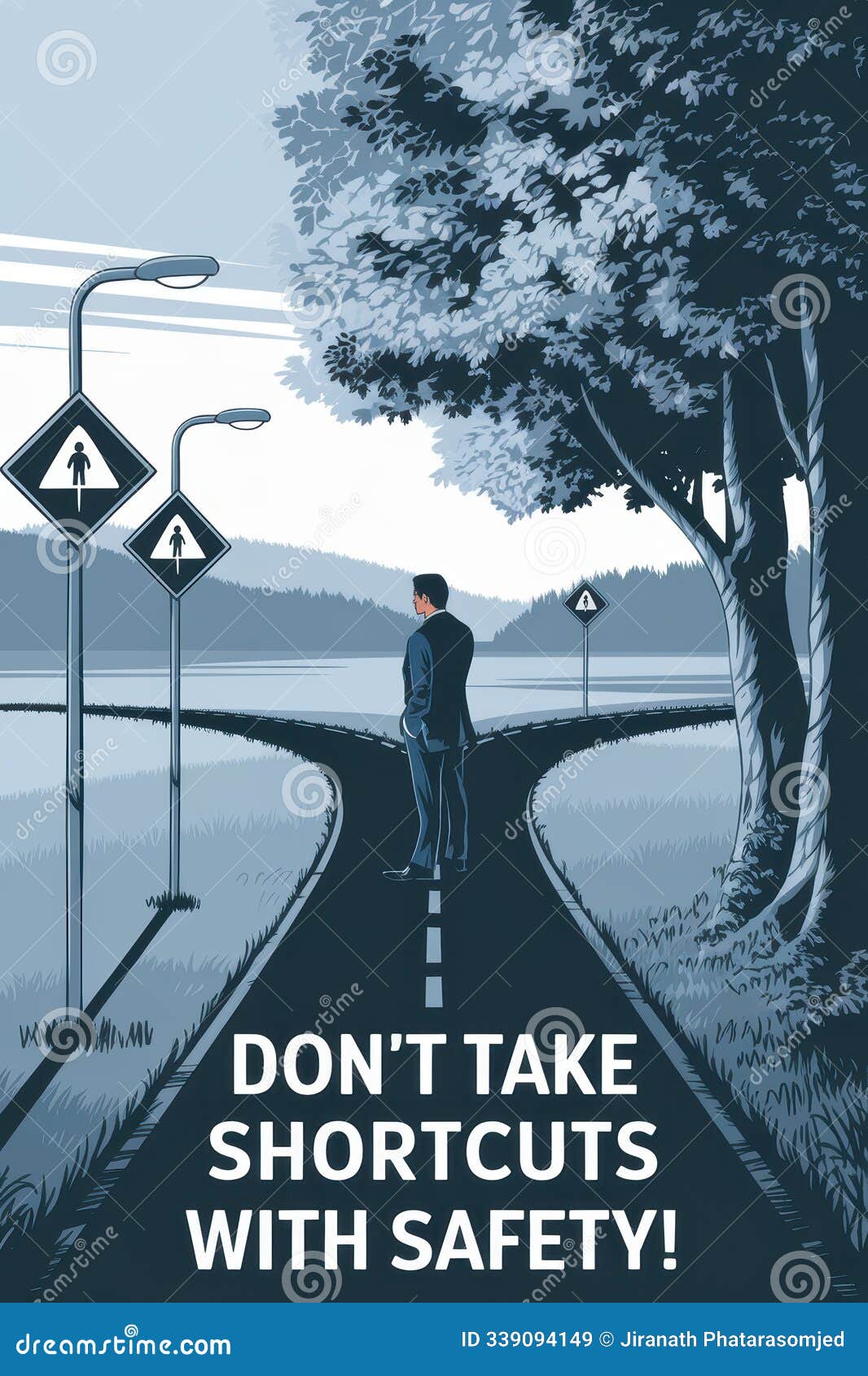 Safety First: Avoid Shortcuts in the Workplace Stock Illustration ...