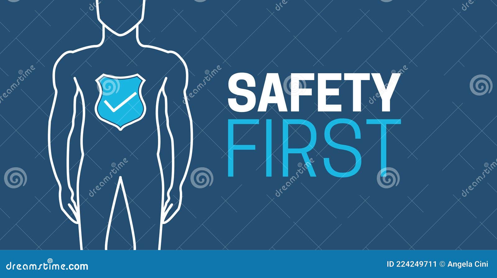 Safety First Background Illustration Stock Vector - Illustration of ...