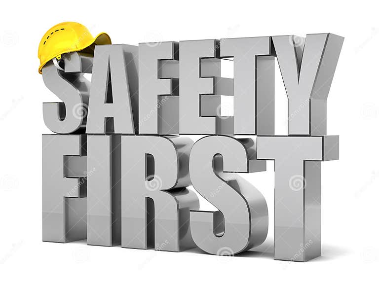 Safety first concept stock illustration. Illustration of protect - 99840416