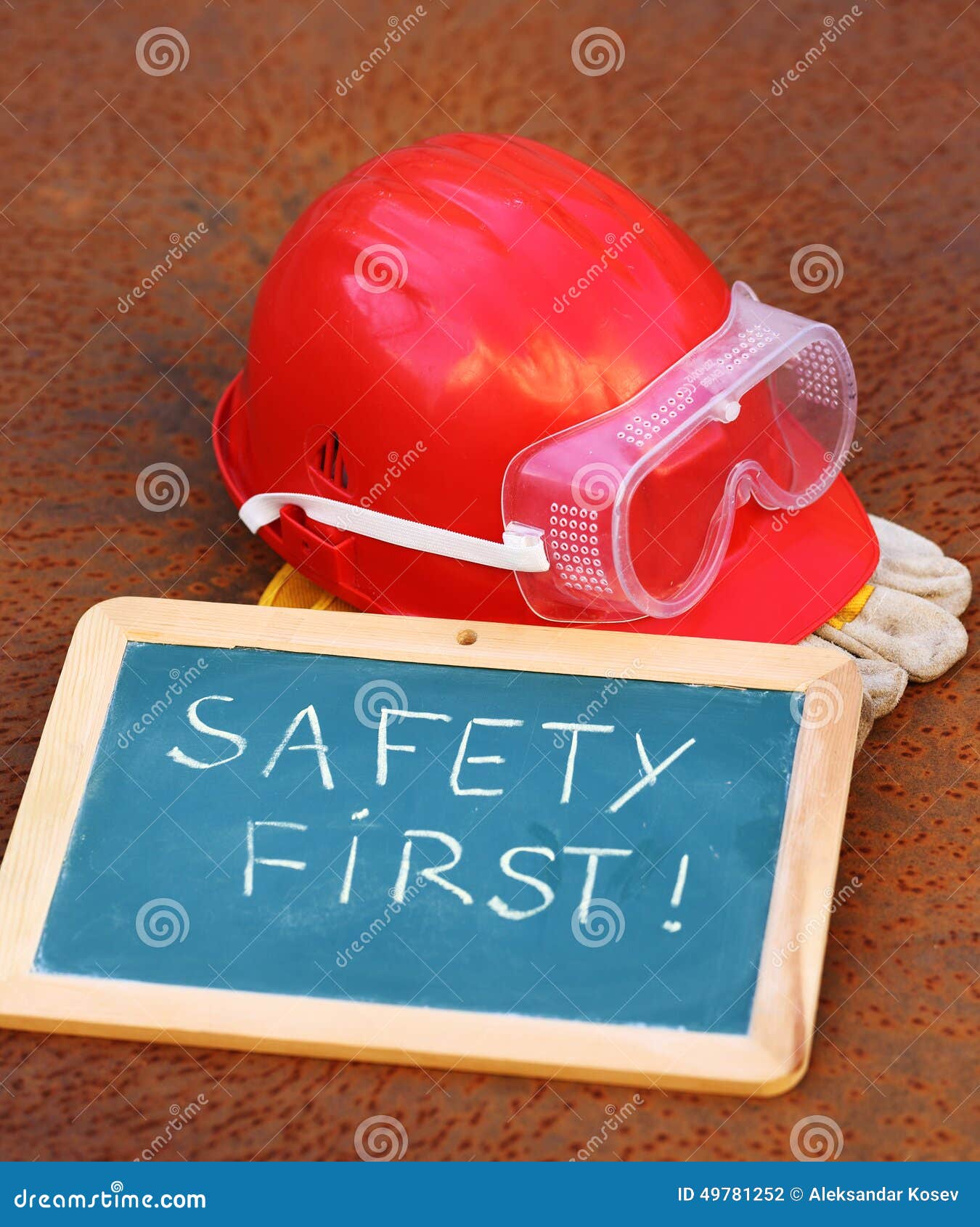 Safety first concept stock photo. Image of caution, helmet - 49781252