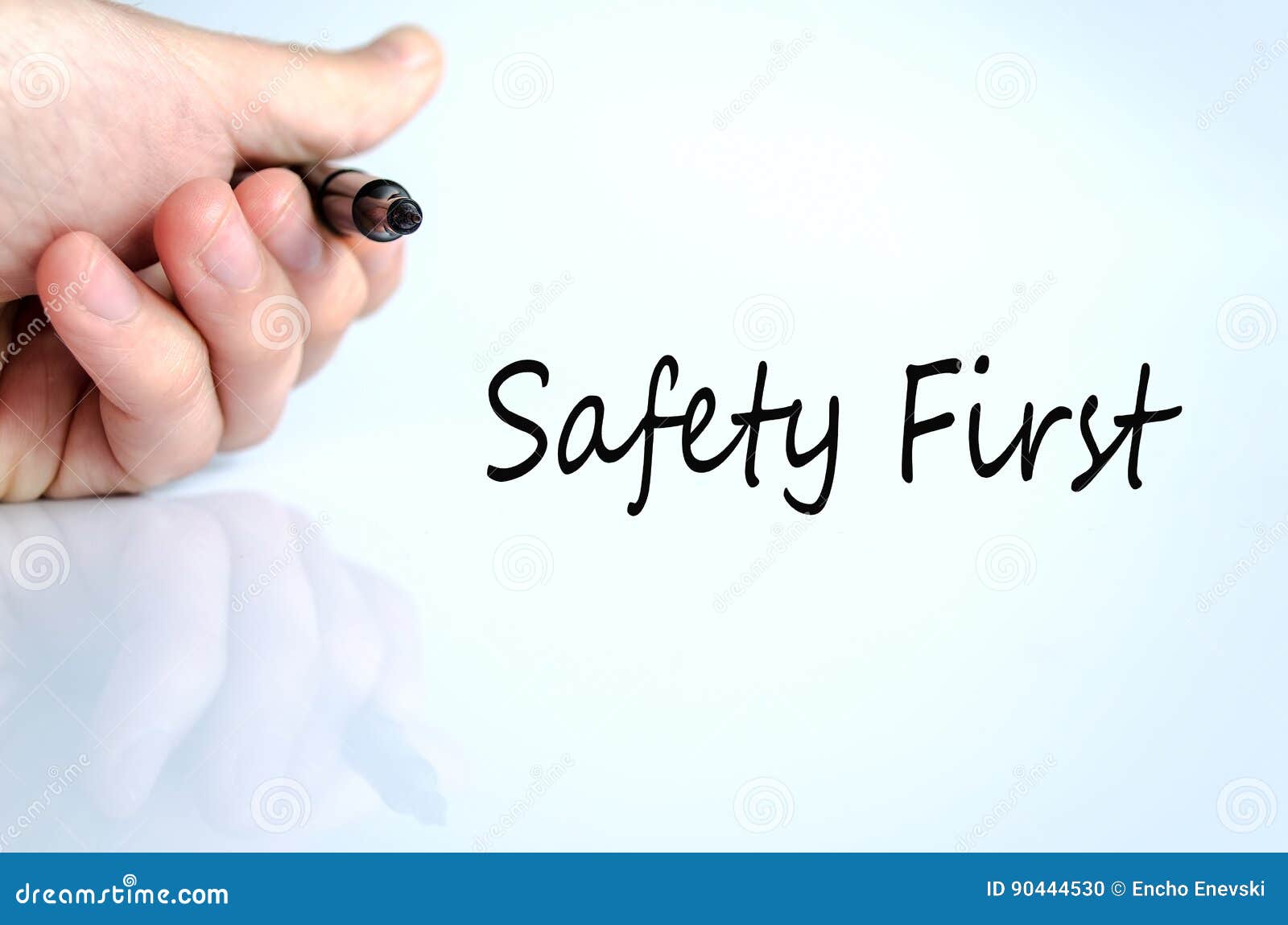 Safety First concept stock photo. Image of precaution - 90444530