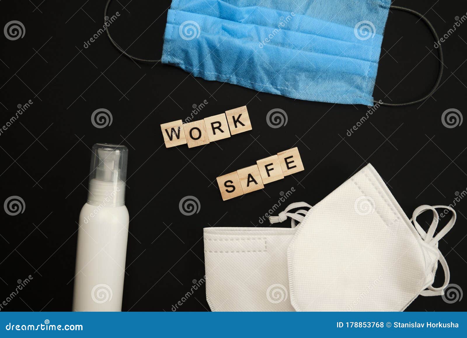 Safety First Concept with Personal Protection for Workers on Bright ...