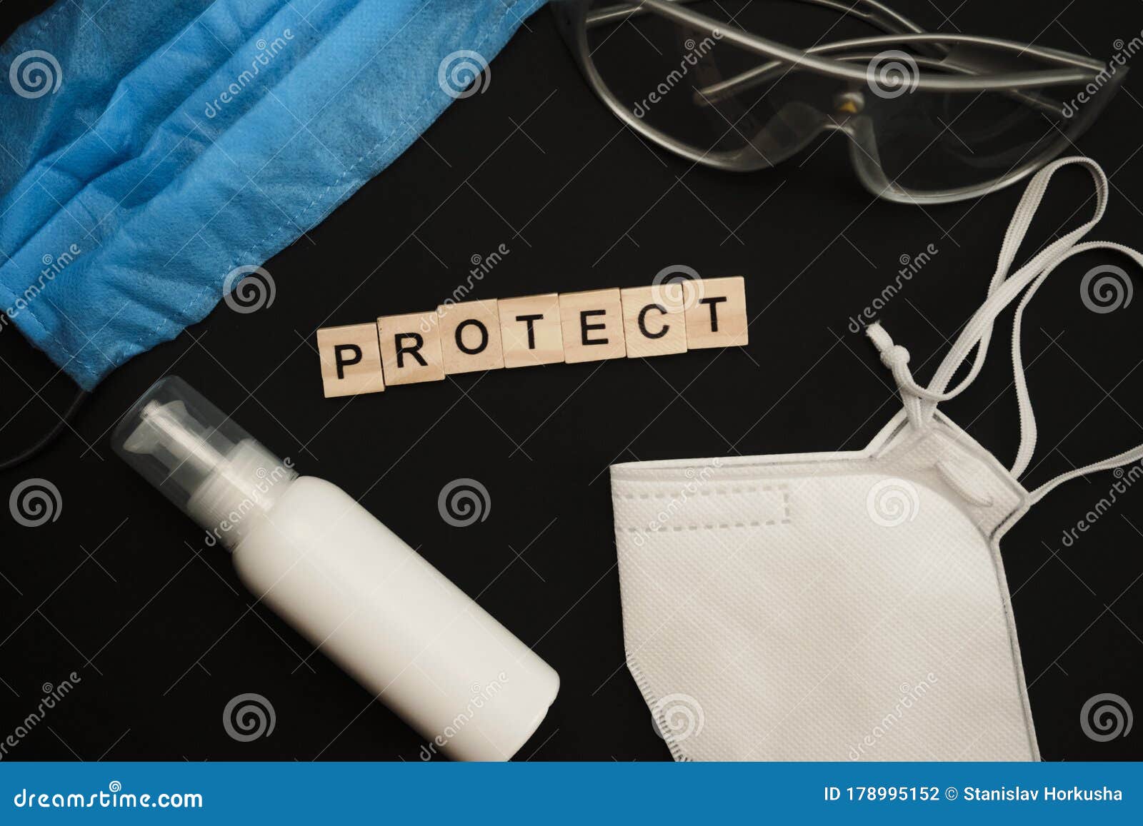 Safety First Concept with Personal Protection for Workers on Bright ...