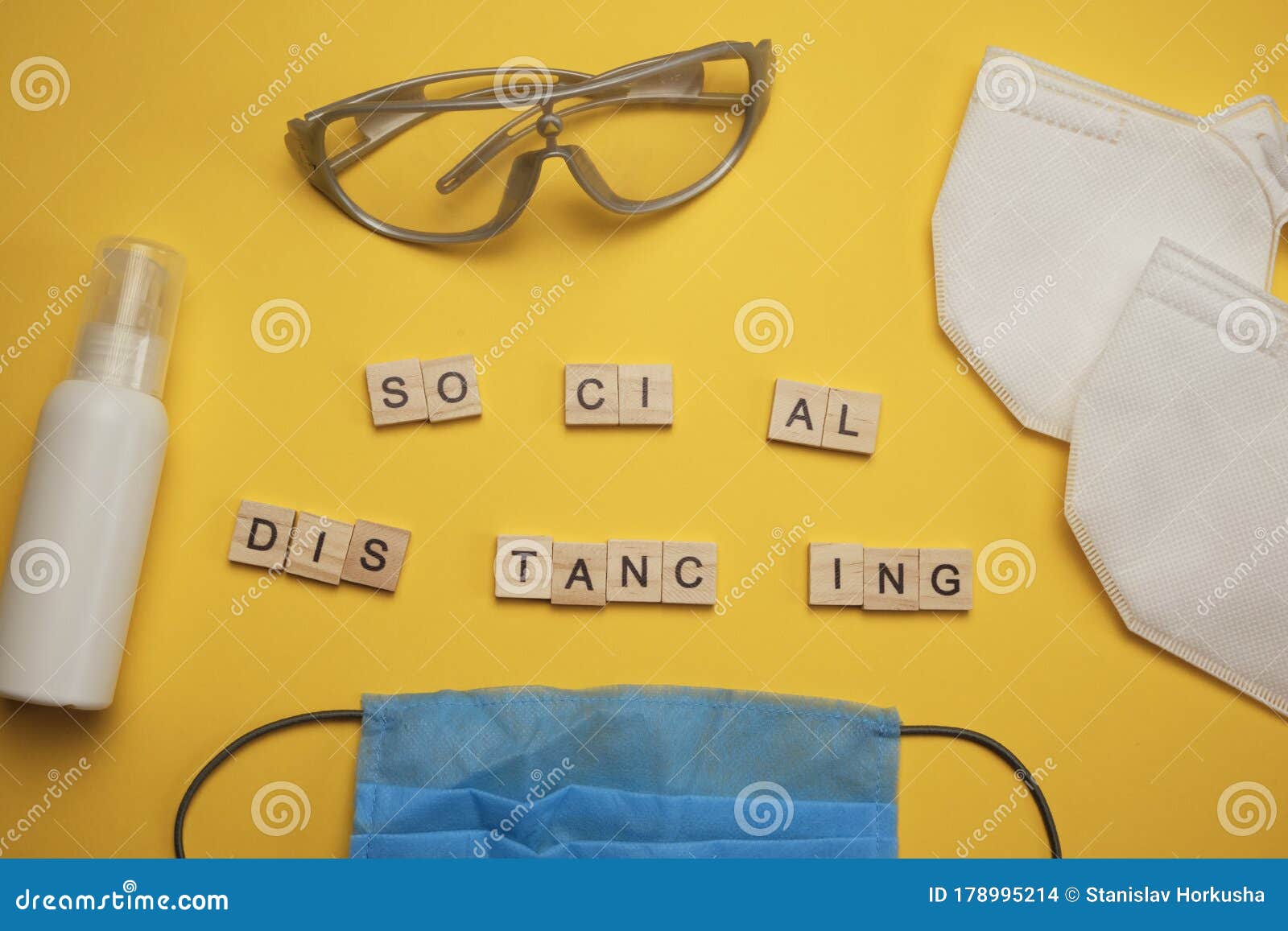 Safety First Concept with Personal Protection for Workers on Bright ...