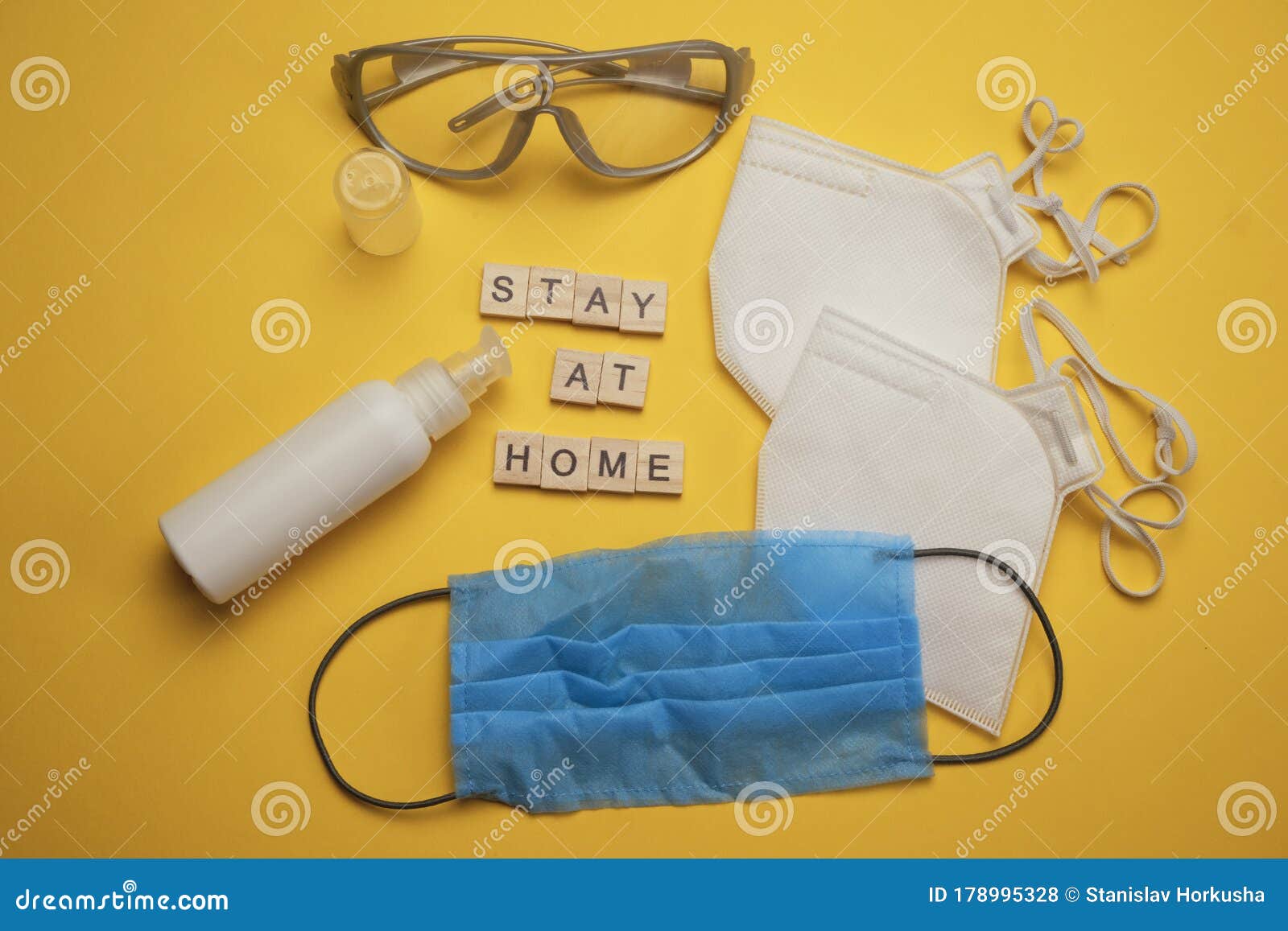 Safety First Concept with Personal Protection for Workers on Bright ...