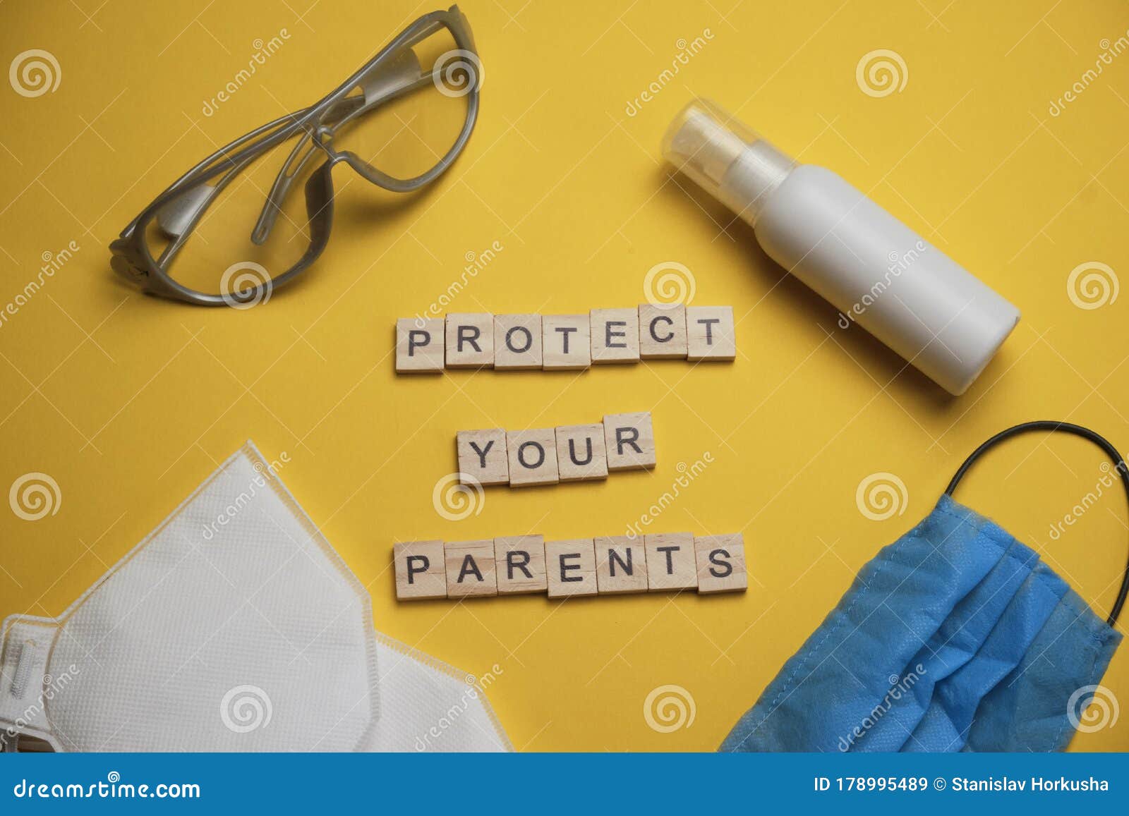 Safety First Concept with Personal Protection for Workers on Bright ...