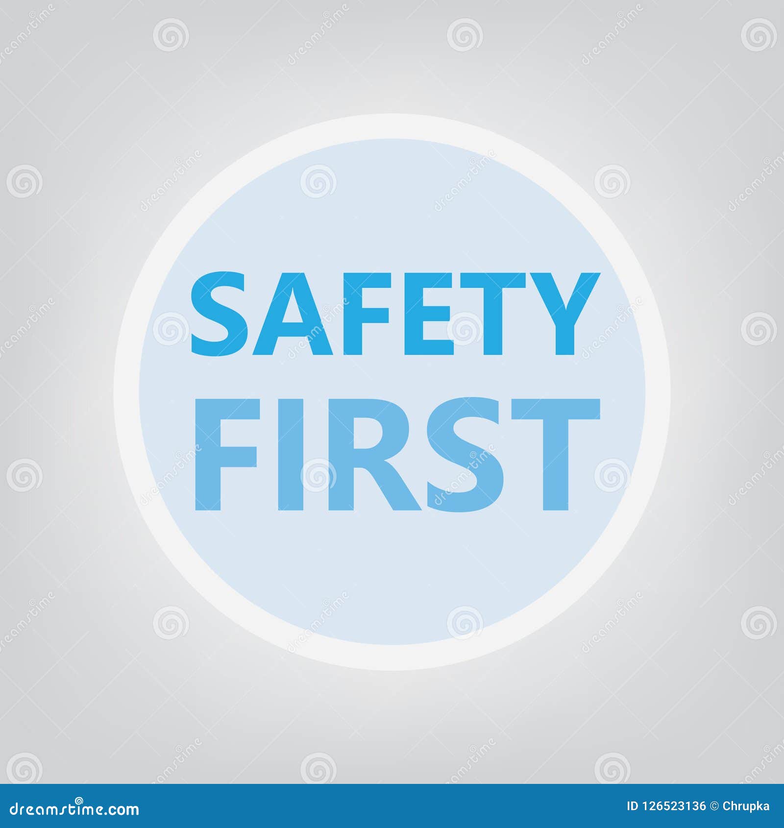 Safety first concept stock vector. Illustration of quote - 126523136
