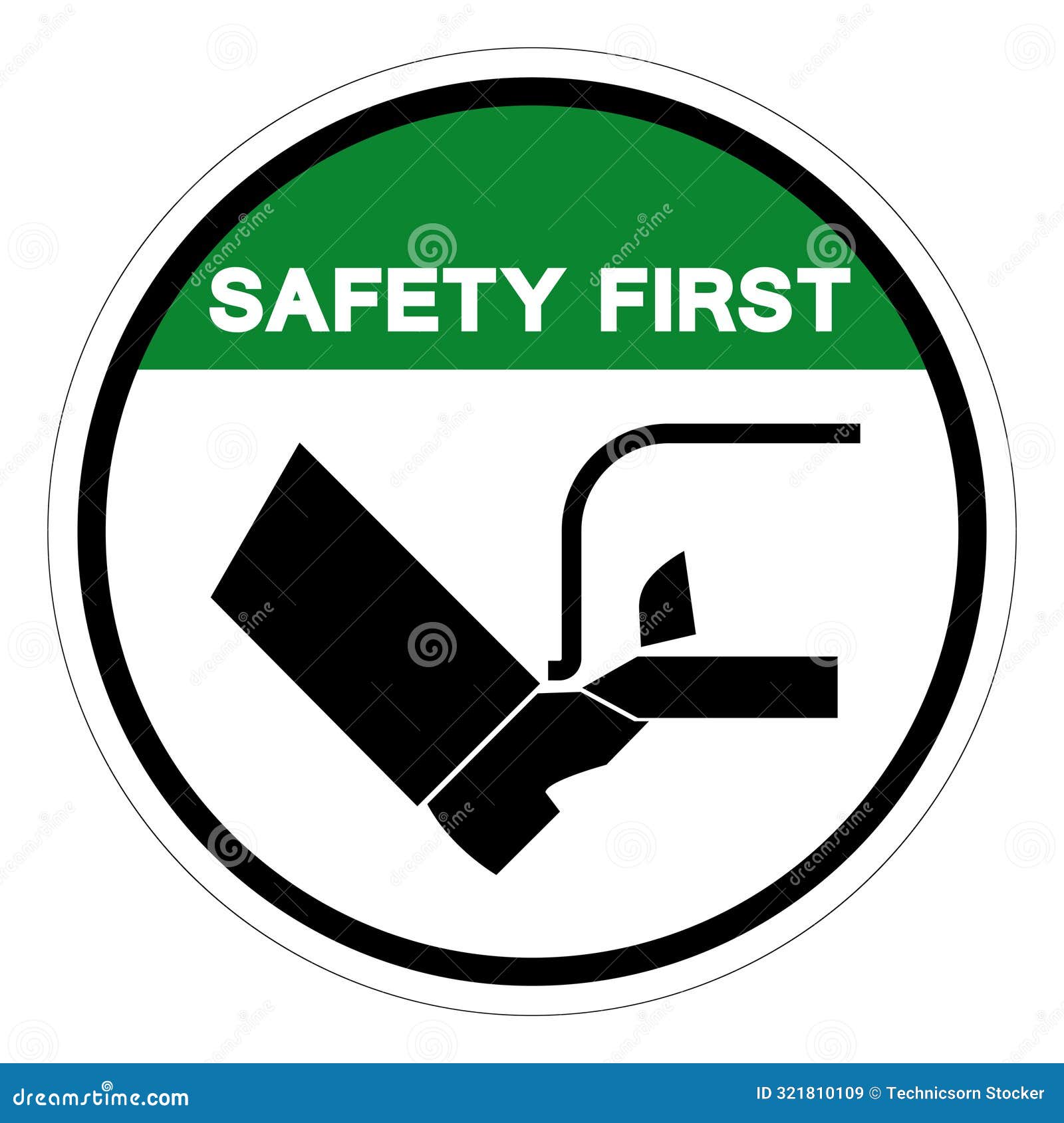 Safety First Cut Hazard Foot Symbol Sign, Vector Illustration, Isolate ...
